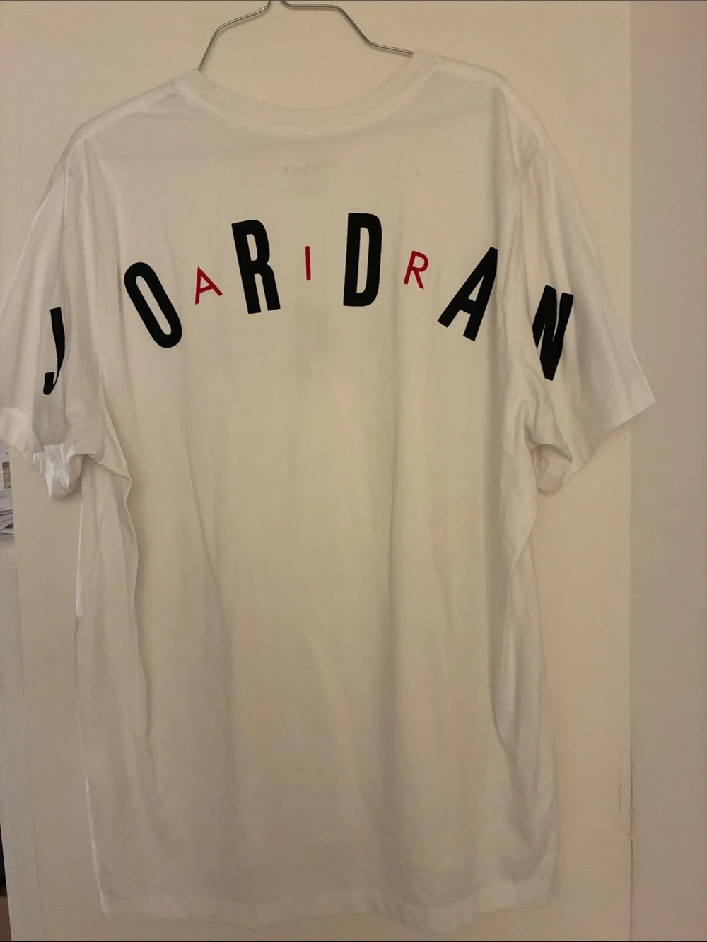 Jordan | Shirts | Jordan White Tee With Red Jumpman Logo | Poshmark